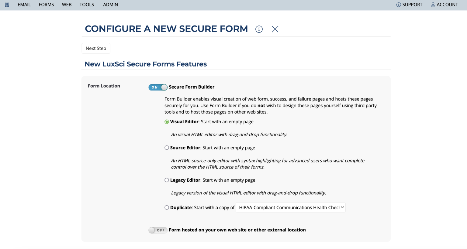 LuxSci Unveils New Secure Forms Features - LuxSci