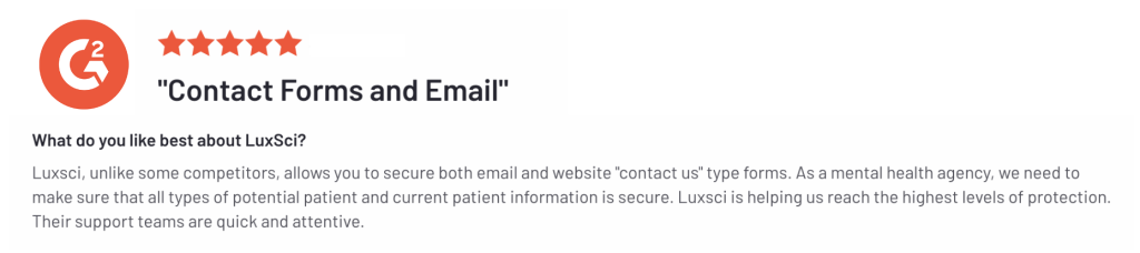 LuxSci Unveils New Secure Forms Features - LuxSci