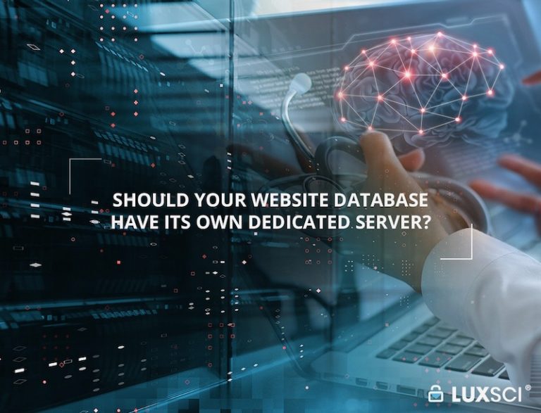 Should your web site database have its own dedicated server?